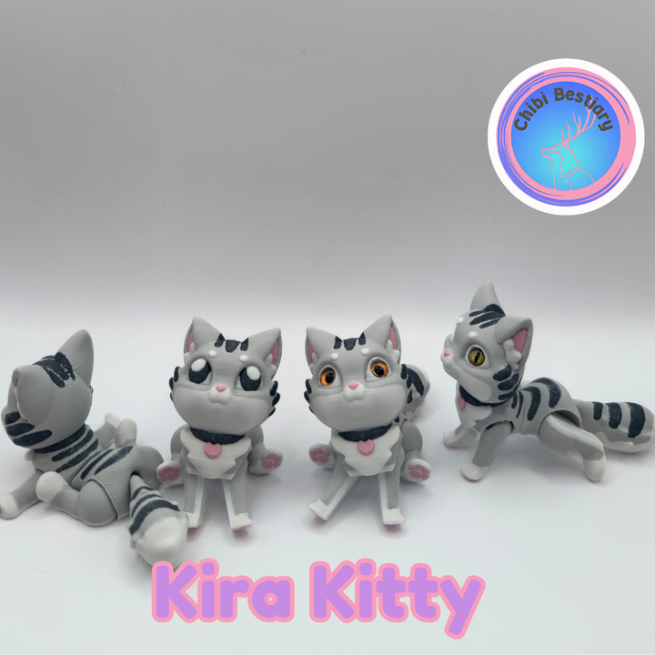 3D Printable Kira Kitty Flexi by ChibiBestiary